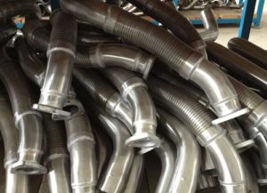 Description of stainless flexible interlock exhaust pipe