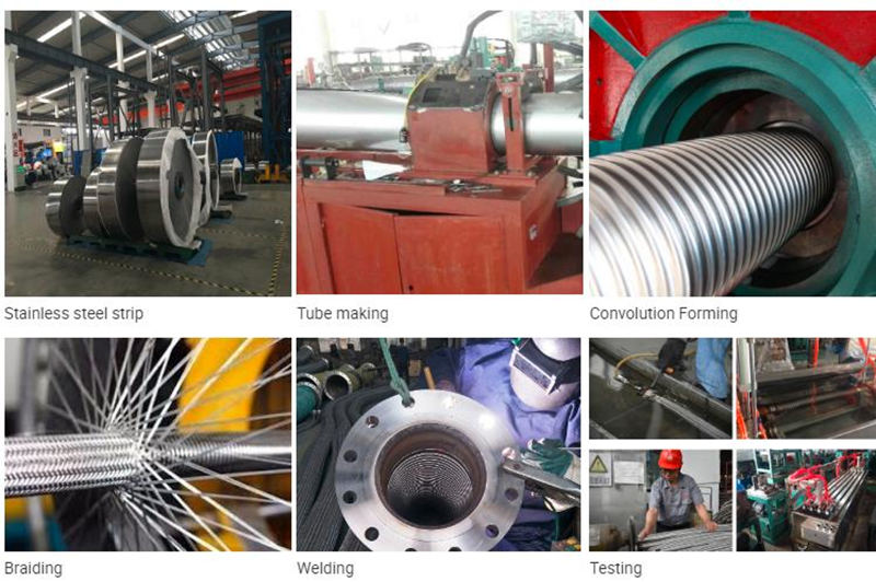 Description of Stainless Steel Braided Flexible Metal Hose with Fittings