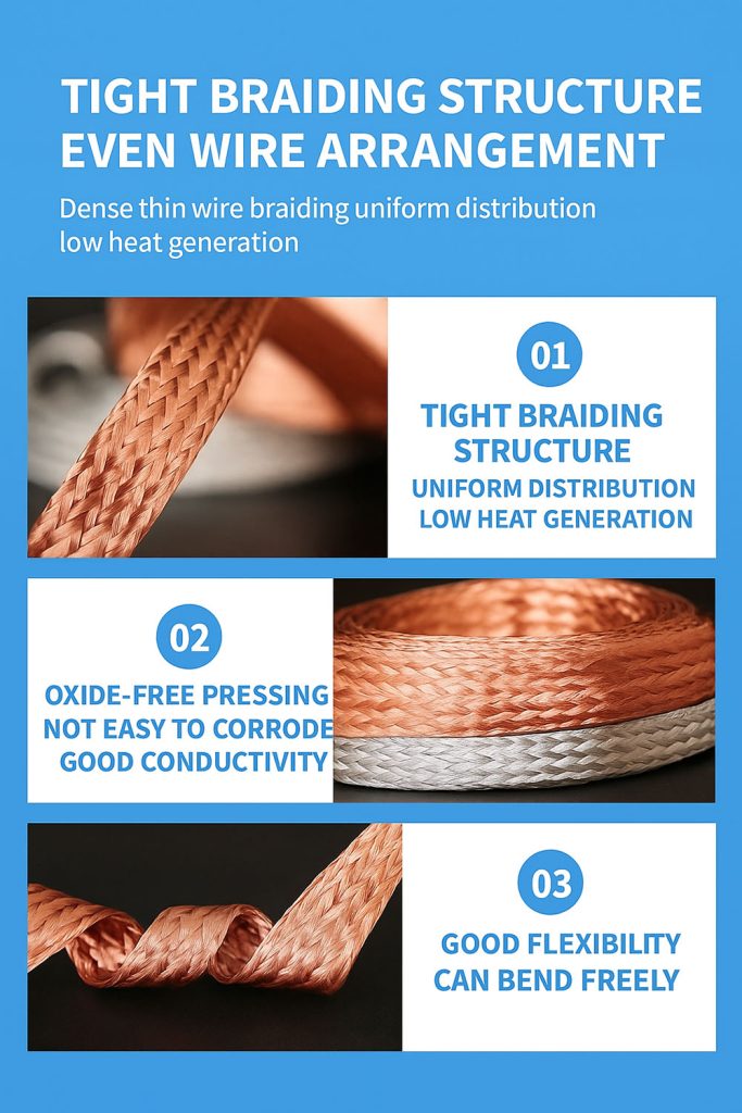 Copper Braid | Flexible Connectors & Tinned Copper Braided Tapes